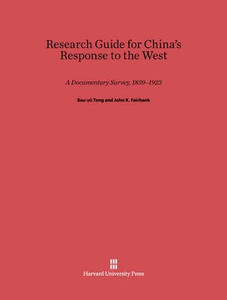 Research Guide for China's Response to the West: Buy Research Guide for ...