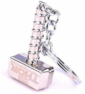 Falcon18 Avengers Thor Hammer Keychain Grey Marvel Merchandise ...