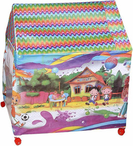 NANDINI ENTERPRISE LED Light Play Tent House with Wheels - LED Light ...