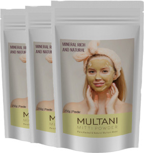 pure nature Organic Multani Mitti for Ubtan, Face Mask & Hair Mask ...