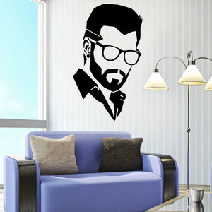 New Way Decals Wall Sticker 1 cm coolest picture of man as saloon style ...