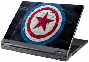punix captain america logo shield Exclusive High Quality Laptop Decal ...
