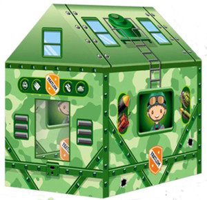 Mag Creation Kids Military House Theme Tent - Playhouse Children Indoor ...
