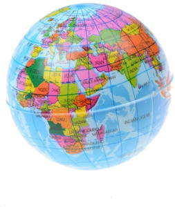 Tako bell Rubber Balls World Map Earth Globe Hand Wrist Exercise Stress ...