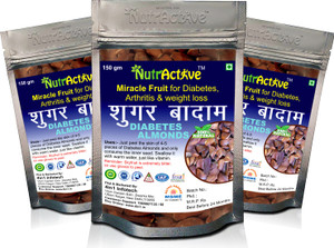 NutrActive Sugar Badam Kadwa - 450Grm - Diabetes Almonds - Sugar Badam ...