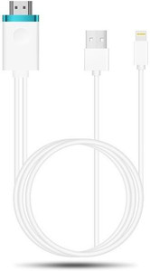 microware Lightning Cable 2 m Mirascreen LD8X TV Adapter 1080P Full-HD ...