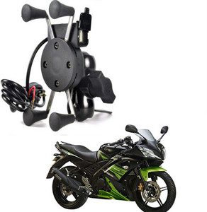 RWT X-Grip Mobile Phone Holder with USB Charger Bike Mobile Holder For ...