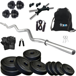 FITZON 12 kg PVC COMBO 3-SL Home Gym Combo Price in India - Buy FITZON ...