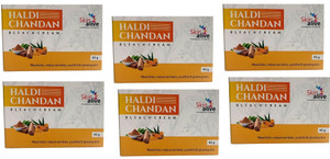Skin Alive Haldi Chandan Bleach Cream ( 70Gm 4pc ) Price in India - Buy ...