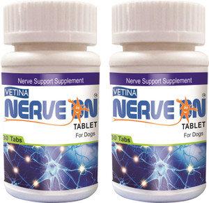 VETINA NERVE ON TABLETS FOR NERVE SUPPORT 30 TABS (PACK OF 2) Pet ...