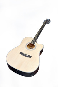 Techno 41 natural Equalizer And Tunner Semi-acoustic Guitar Boxwood ...