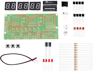 REES52 6 Bits DIY Digital Electronic Clock Kit AT89C2051 Chip Alarm ...