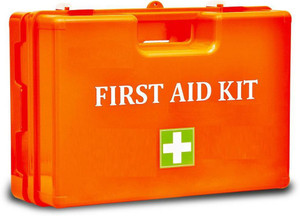 Sarvam First Aid Box - ABS Orange GKB301 with Medicine - Medium First ...