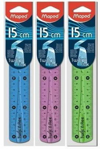 Flipkart.com | Maped Twist and Flex Flat Ruler 15cm Pack of 3 pc Ruler