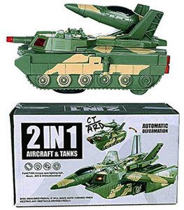 Furious3D Deformation 2 in 1 Aircraft & Tank Children's Toys With Light ...