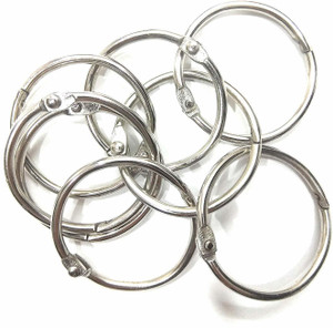 Arham Metal Loose Leaf Book Binder Buckle Rings Scrapbook Sketchbook ...