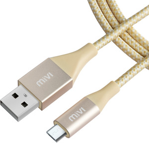Mivi Micro USB Cable 2 A 2 m 6 Ft Long Nylon Braided Original Tough ...