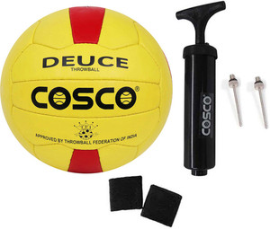 COSCO 1 Throwball-Deuce, 1 Ball Pump, 2 Wrist Band, 2 Needle Throwball ...