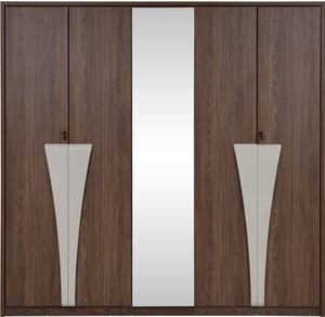 EVOK Venezia Engineered Wood 5 Door Wardrobe Price in India - Buy EVOK ...