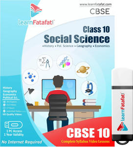 LearnFatafat CBSE Class 10 Social Science Complete Course - Pendrive ...