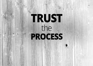trust the process wall poster Sticker for bedroom,livingroom,gym,office ...