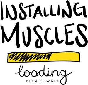 Installing Muscles wall poster Sticker for bedroom,livingroom,gym ...
