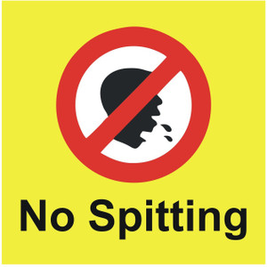 signEver No Spitting Sign Board For Theater Factory Lodges Banks Office ...