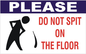 signEver Please Do Not Split On The Floor Sign Board For Theater ...