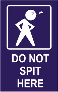 signEver Do Not Spit Here Sign Board For Theater Factory Lodges Banks ...
