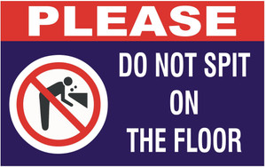 signEver Please Do Not Split On The Floor Sign Board For Theater ...