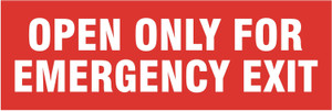 signEver Open Only For Emergency Exit Sign Board For Factory Lodges ...