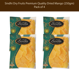 Sindhi Dry Fruits Premium Quality Dried Mango (250 Gms) Pack of 4 Mango ...