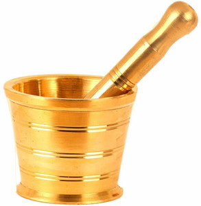 Hari Store Brass Ural Set/Khal Batta Brass Masher Price in India - Buy ...