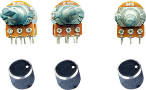 ELPH 100K, 100K, 47K Potentiometer Dual Audio Volume Control with 3 ...