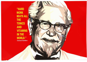 Colonel Sanders Motivational Wall Posters Paper Print - Personalities ...