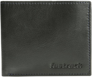 Fastrack Men Black Genuine Leather Wallet Black - Price in India ...