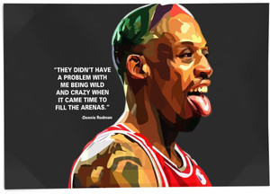 Dennis Rodman Motivational Wall Posters Paper Print - Personalities ...