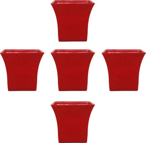 ShopMeFast 4 Inches Ruby Square Plastic Pots Plant Container Set Price ...