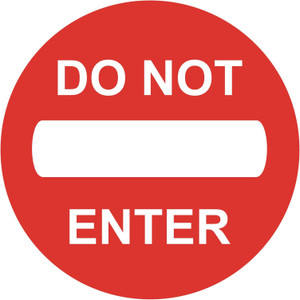 signEver Do Not Enter Sign Sticker For Glass Door Home Office Hospital ...