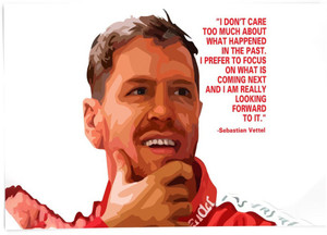 Sebastian Vettel Motivational Wall Posters Paper Print - Personalities ...
