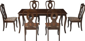 WOODNESS Mabel Solid Wood 6 Seater Dining Set Price in India - Buy ...