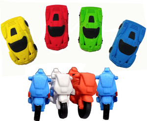 Flipkart.com | TECHNOCHITRA Unique Car and Bike Shaped Erasers for Kids ...