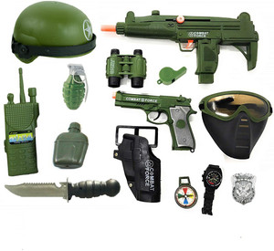 HALO NATION Kids Military Play Set - Mission Combat Special Task Force ...