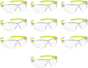 Vezual Clear Lens UV Protected Scratch Resistance (Pack of 10) Power ...