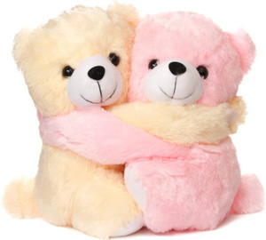 Sana Teddy Couple Pink & Cream - 40 cm - Teddy Couple Pink & Cream ...