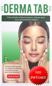 Derma Tab Pimple patch Sterilized Hydrocolliod Acne Patch Cover Blemish ...