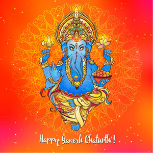 Gapati Bappa Poster |God Poster for Room|Religious Poster|Poster for ...