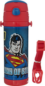 cello CHAMP Superman Stainless Steel Water Bottle for Kids 600 ml Steel ...