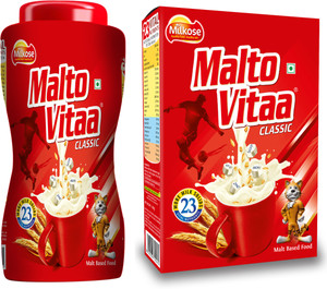 MALTO VITAA Milkose MaltoVitaa Classic Jar + Refill Combo 1kg Nutrition ...