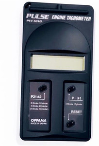 OPPAMA PET 1010 PULSE ENGINE TACHOMETER /MONITORING RPM OF 2 -STROKE 1 ...